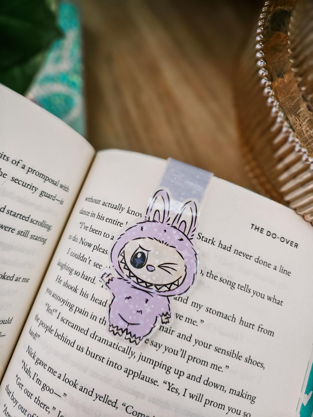 Purple Labubu Inspired Magnetic Bookmark - Etsy