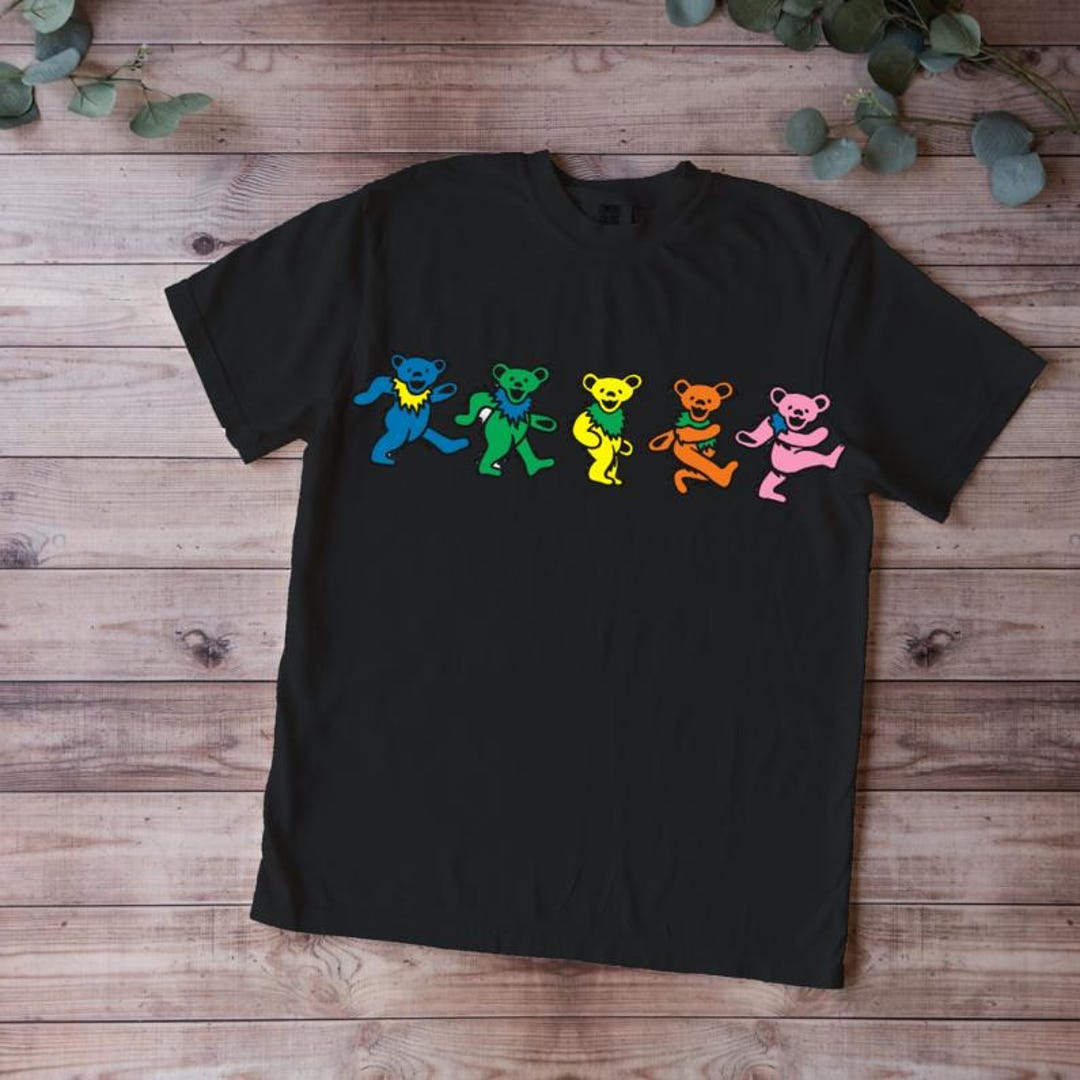 Grateful Dead Iconic Dancing Bears Tshirt, Unisex Tee , Deadhead Shirt ...
