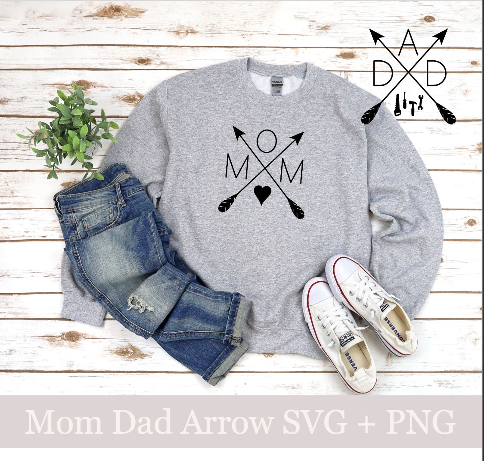 Mom Arrow SVG | Dad Arrow SVG | Tool | Heart | Mother | Father - Etsy