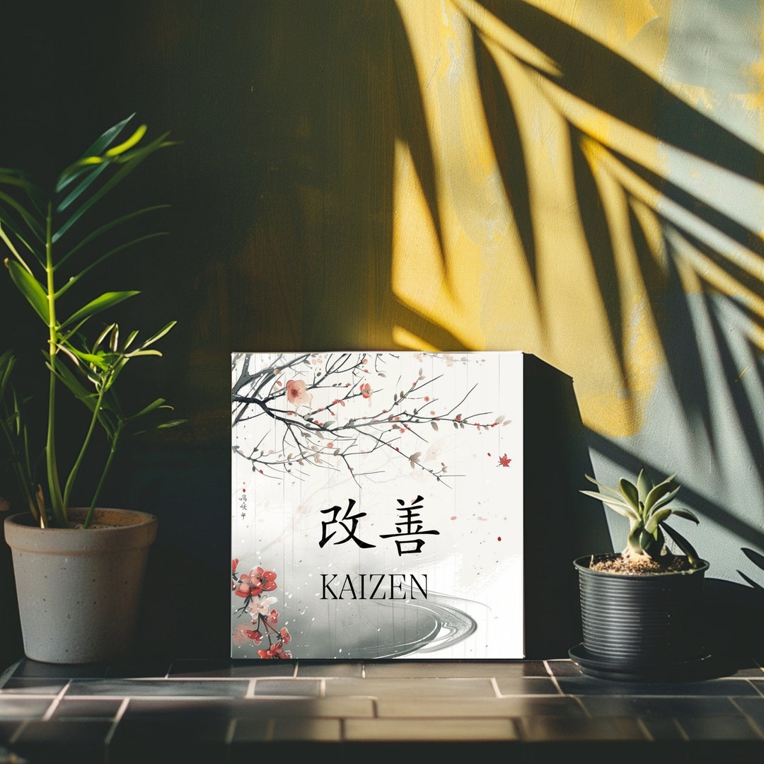 Kaizen" Motivational Wall Art / Self Development / Inspiring Wall Art ...