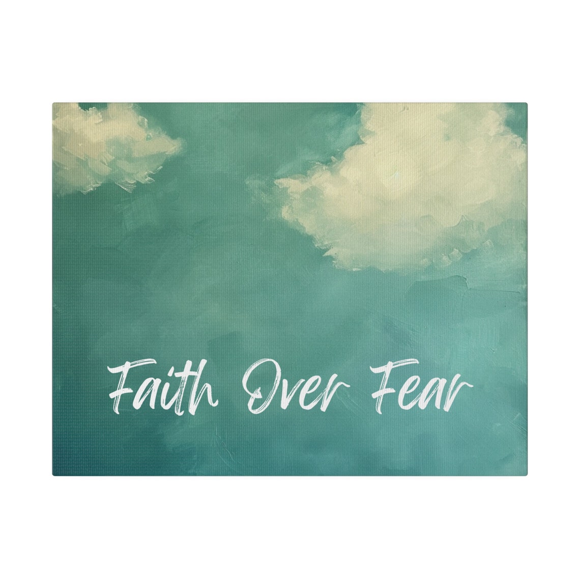 Faith Over Fear" Motivational Wall Art / Self Development / Inspiring ...