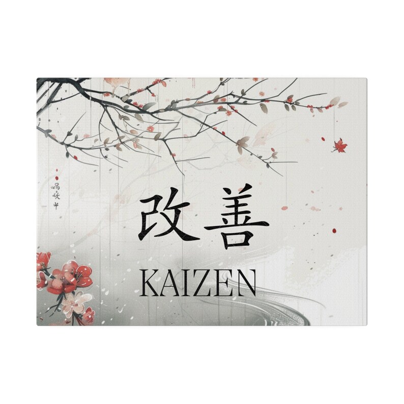 Kaizen" Motivational Wall Art / Self Development / Inspiring Wall Art ...