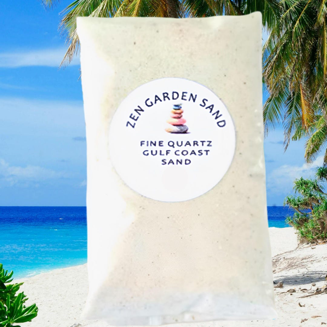 White Quartz Sand, Gulf Coast Fine Sand for Zen Garden, Incense Burning ...