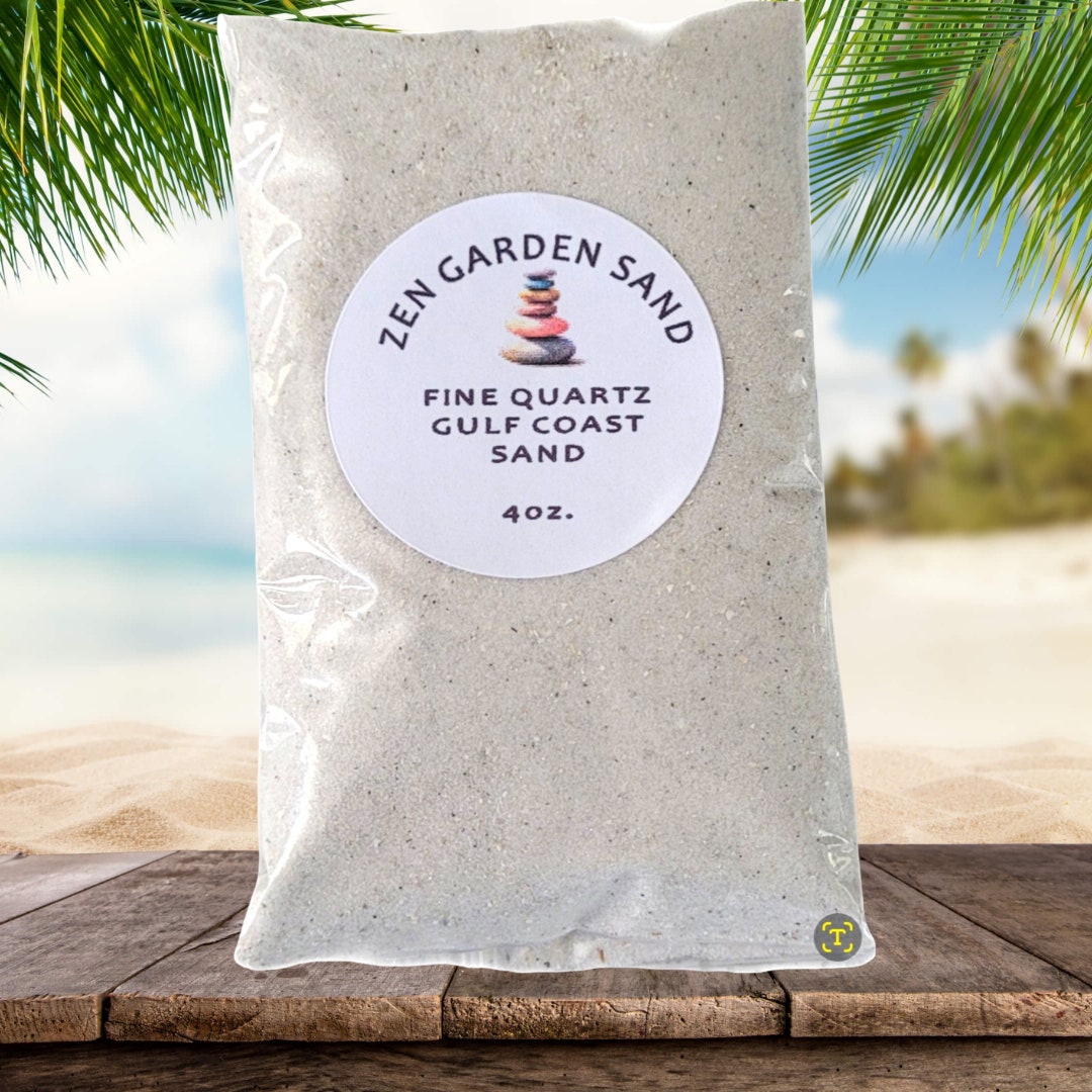 Quartz Sand 12 Oz. White Sand, Fine Sand for Zen Garden, Incense Sand ...