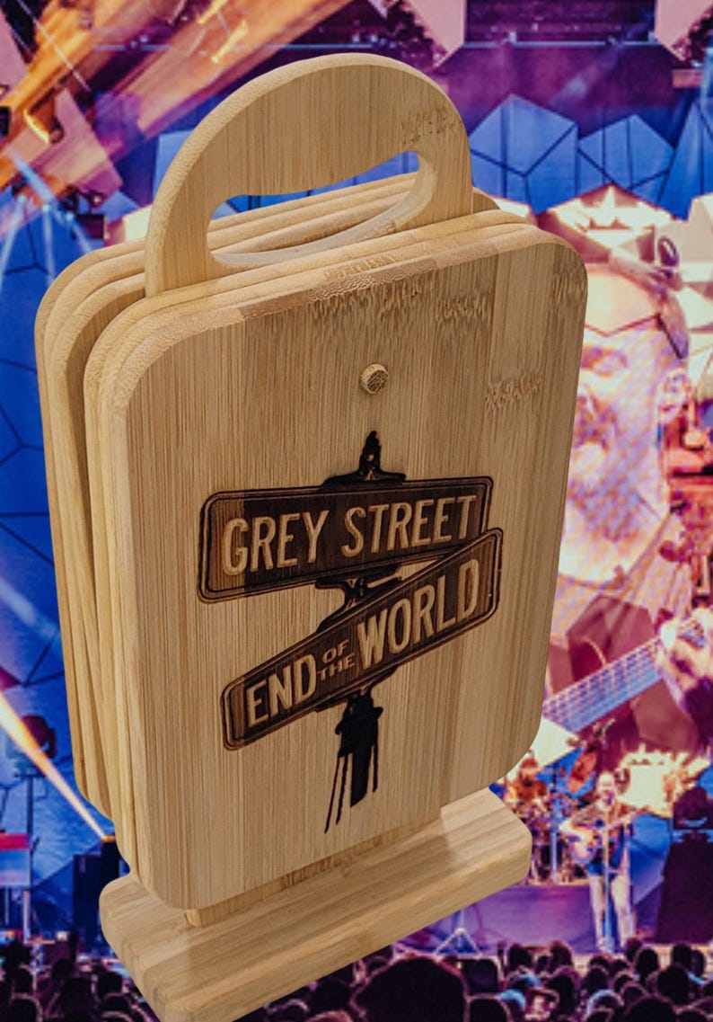 Dave Matthews Band Inspired Grey Street Bamboo Cutting Boards / Serving ...