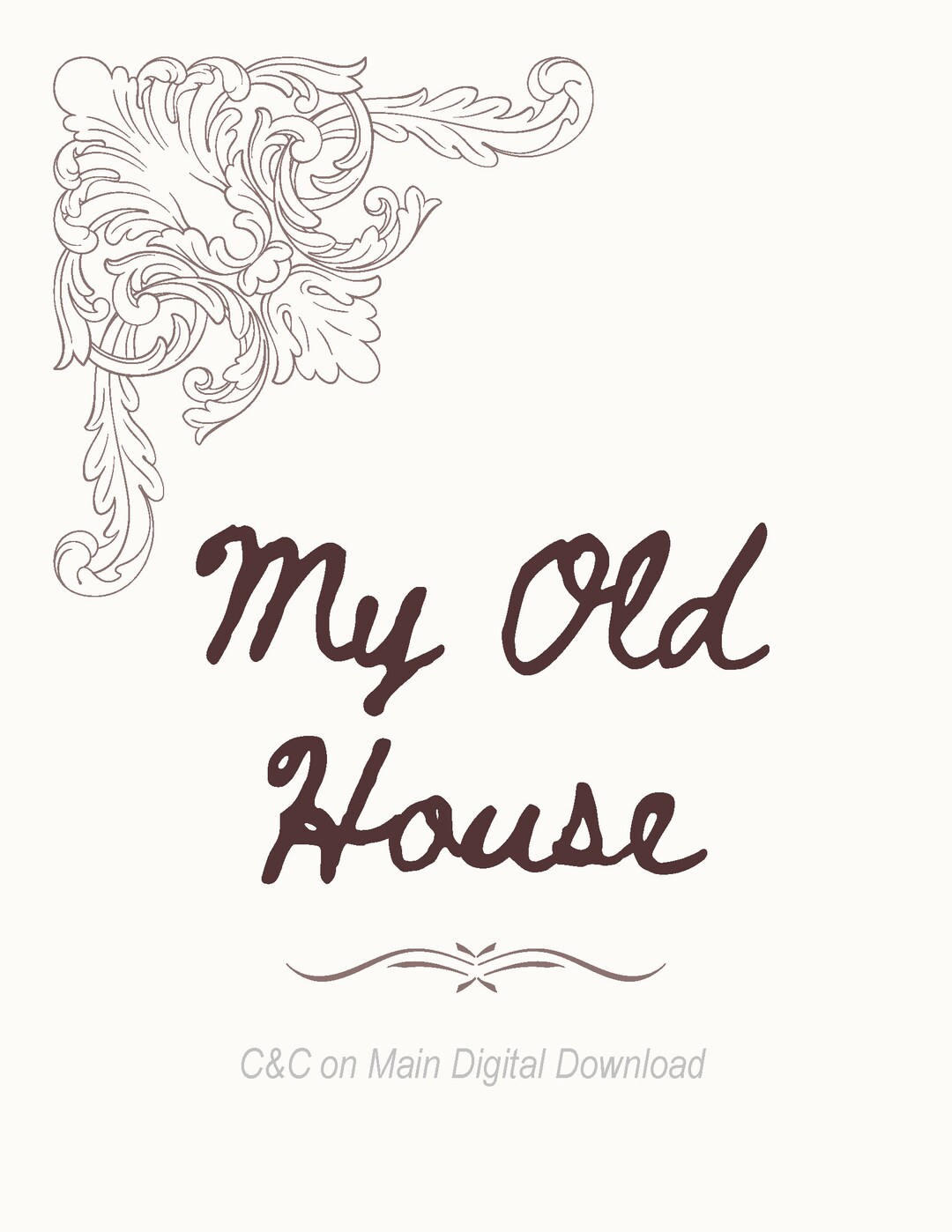 My Old House Journal Printable Version (DIGITAL DOWNLOAD) - 30 PAGES - Etsy