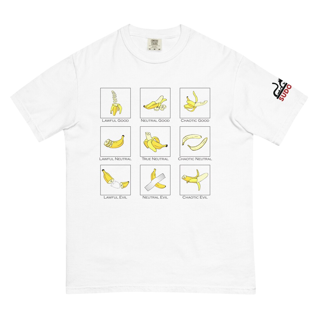 Potassium-powered Banana Alignment Chart T-shirt - Etsy
