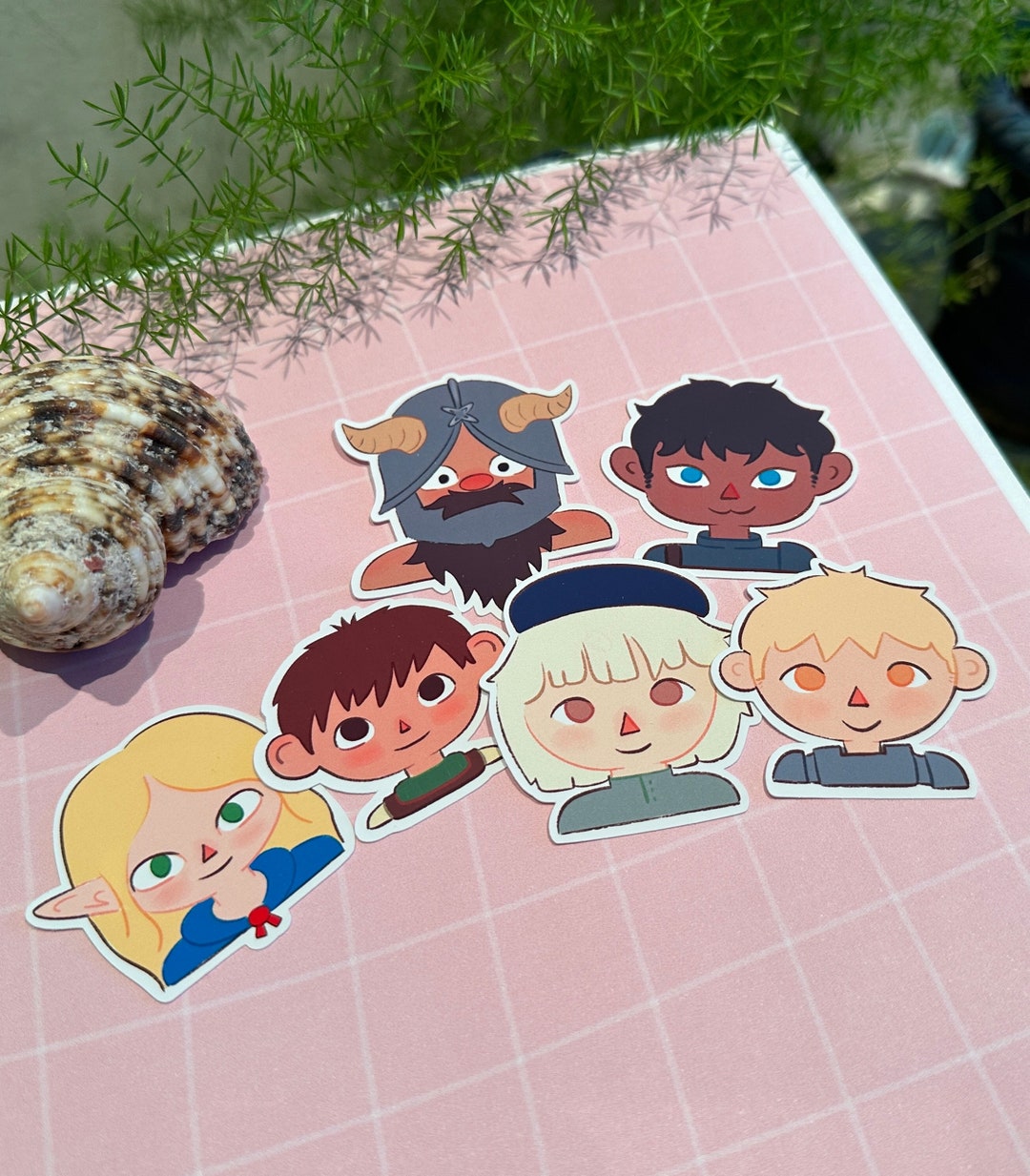 Dungeon Meshi Sticker Pack 6 Stickers Delicious in Dungeon, Dunmeshi ...