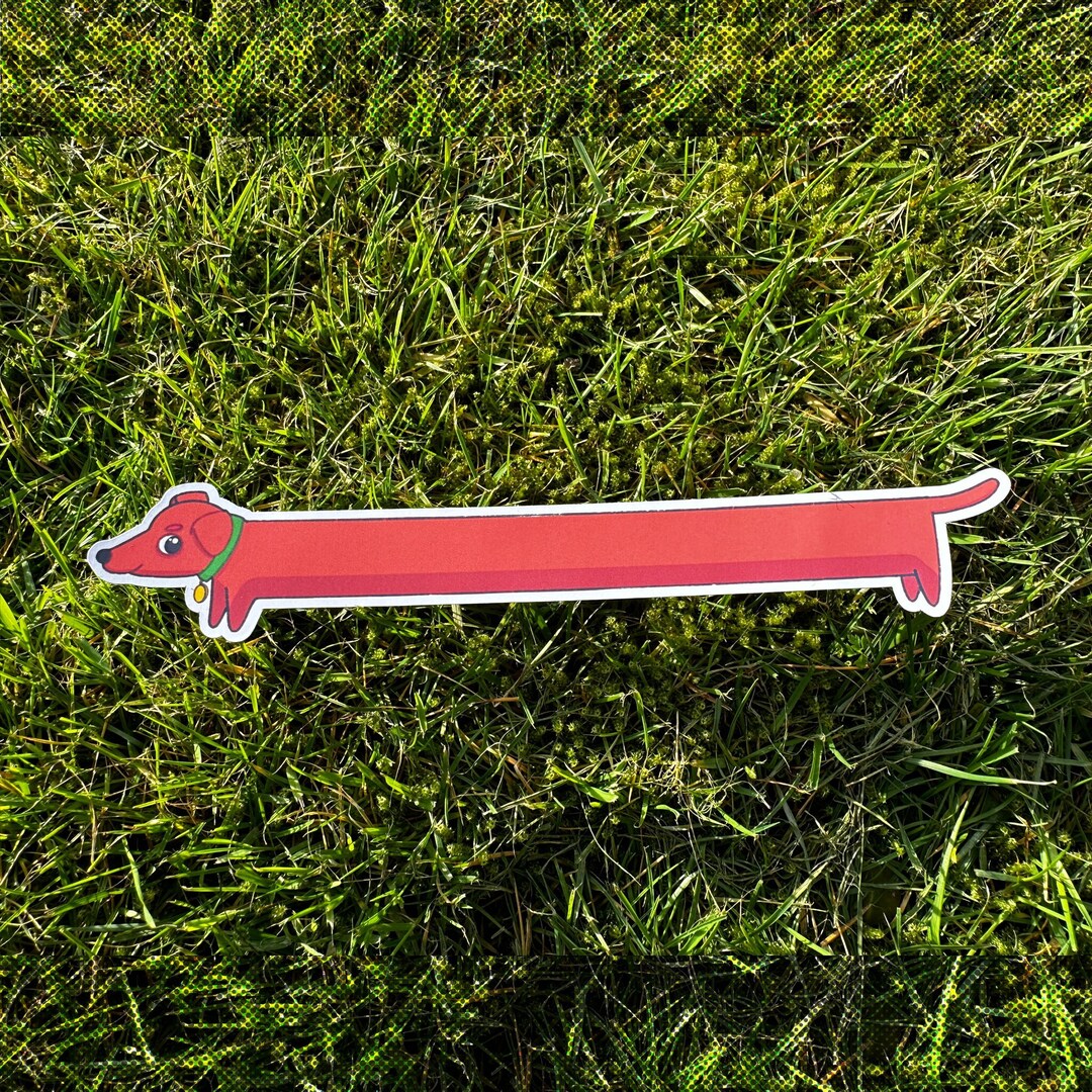 Sausage Dog Sticker Cute Vinyl Decal Perfect Gift for Dog Lovers Doxie ...