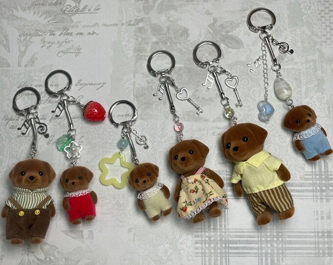 RANDOM Calico Critter Bag Charm | *SURPRISE* | Gifts | Dog, Pet Keychains - Etsy