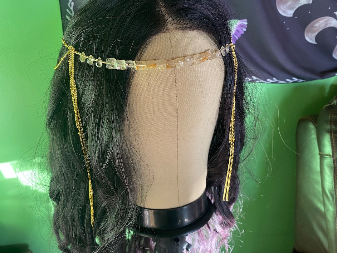 The Golden Priestess With Chains Circlet - Etsy