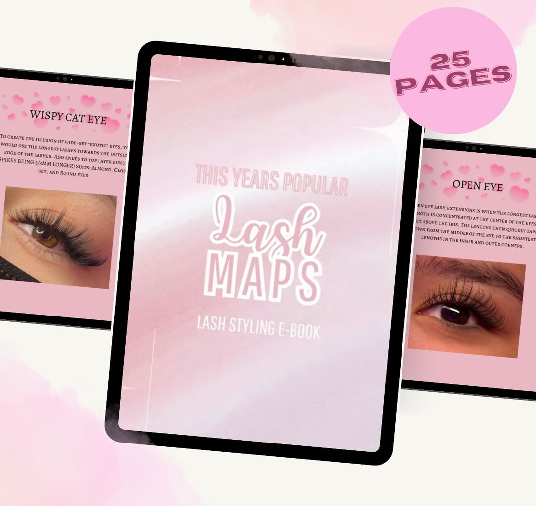 LASH MAPPING GUIDE - Etsy