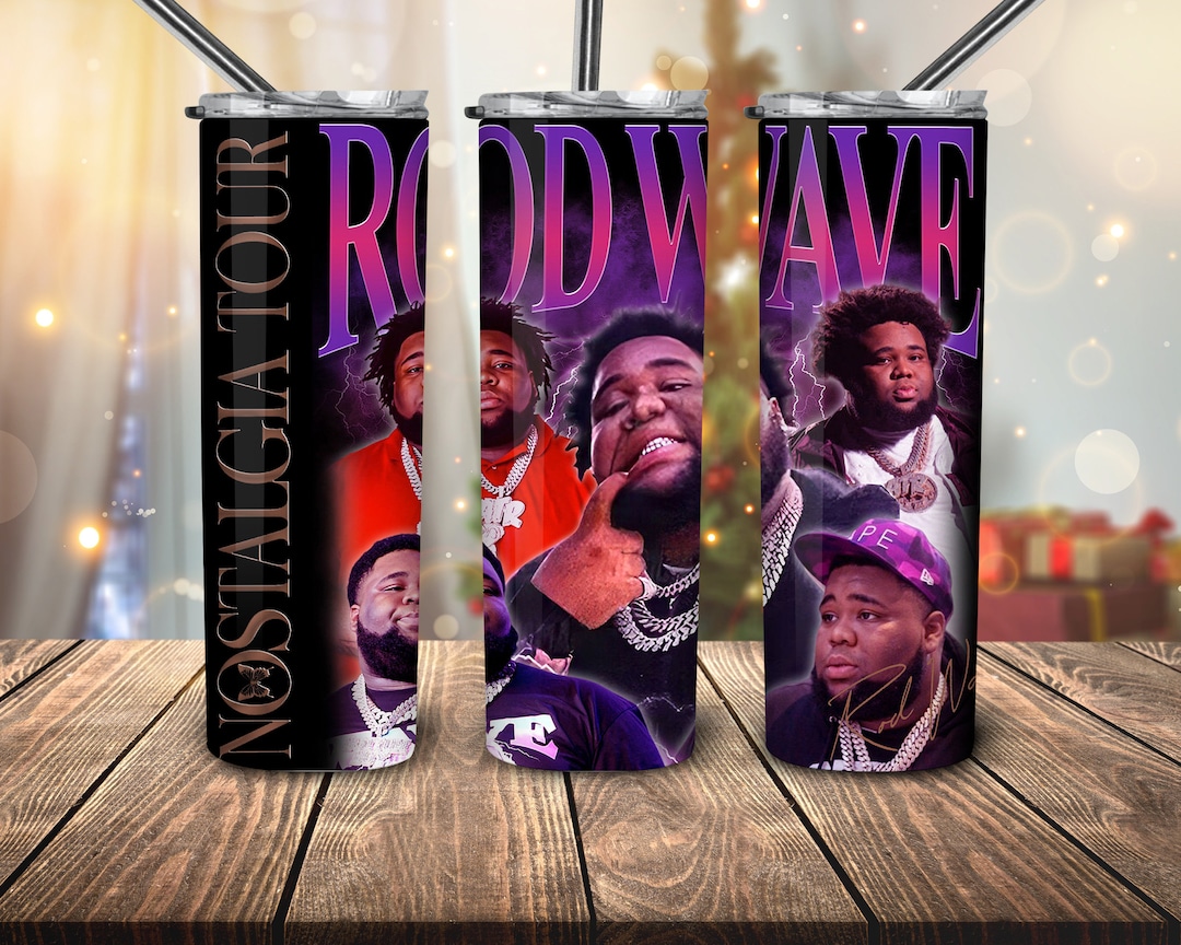Rod Wave Nostalgia Tour Tumbler PNG-JPG Downloadable File, 20oz Skinny ...