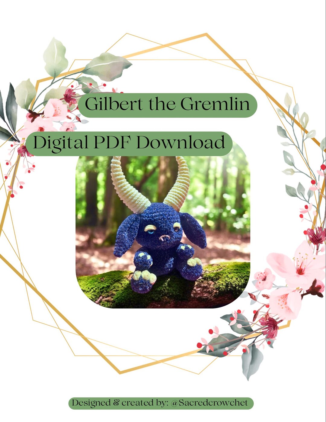 Gilbert the Gremlin Crochet Pattern - Etsy