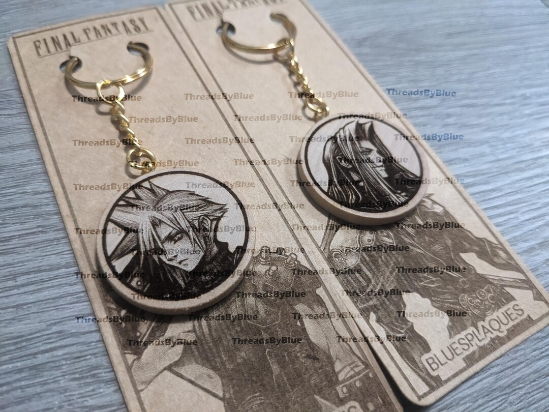 Laser Engraved Wooden Anime Keychain Set / Anime Keytag / Gift for ...