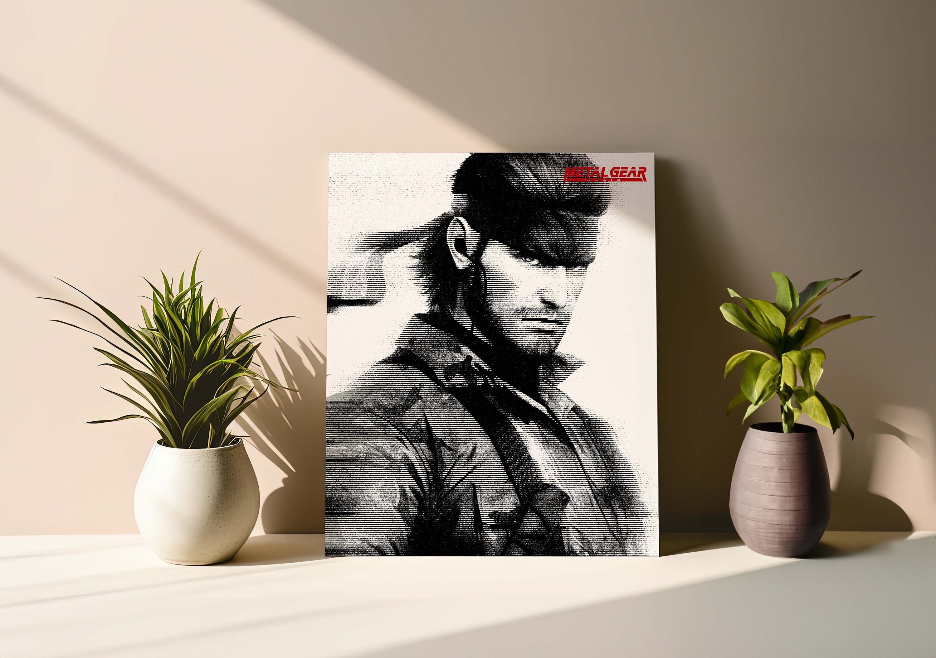 Metal Gear Solid Grunge Scans Art Poster Set of 3, Gaming Room Wall Art ...