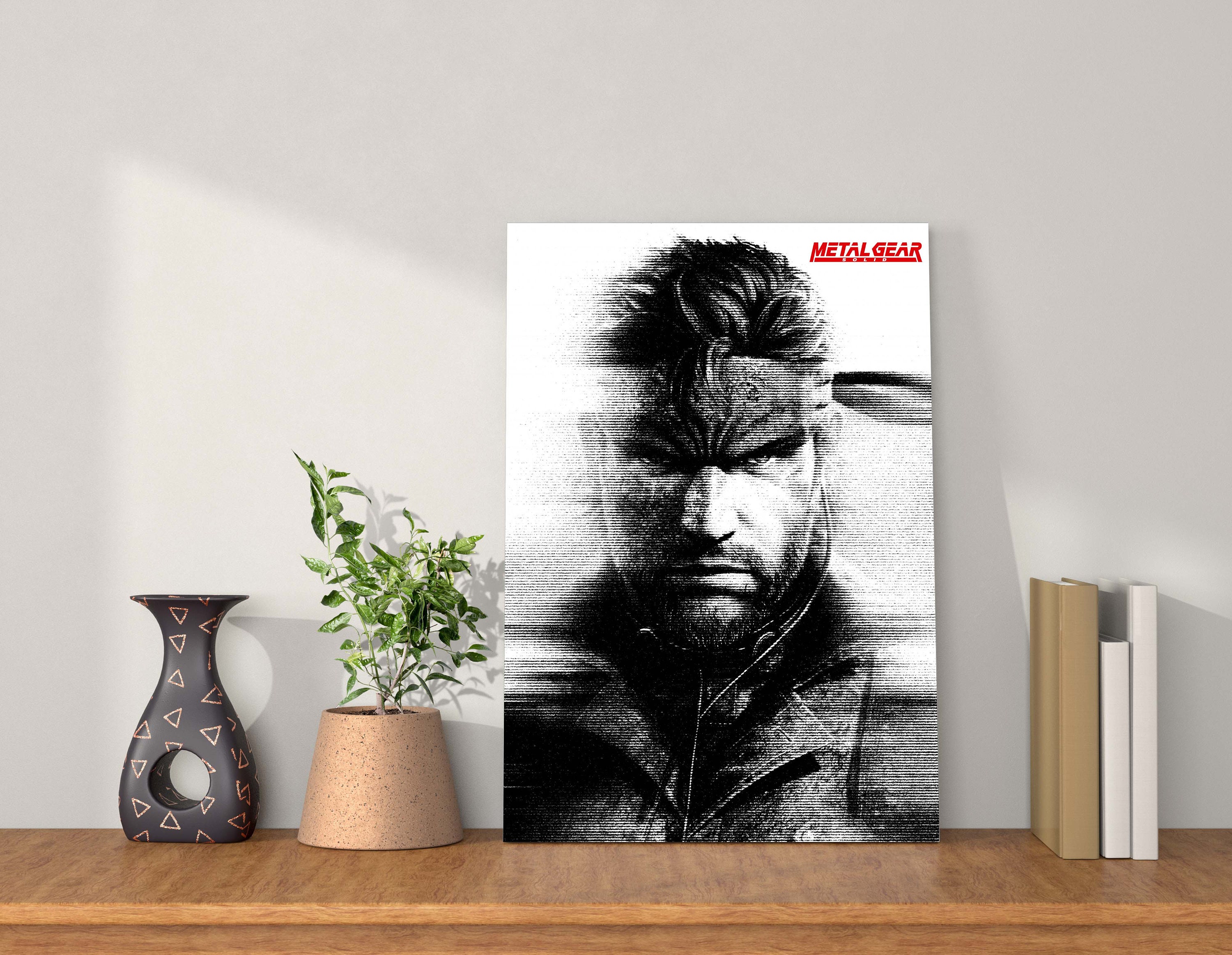 Metal Gear Solid Grunge Scans Art Poster Set of 3, Gaming Room Wall Art ...