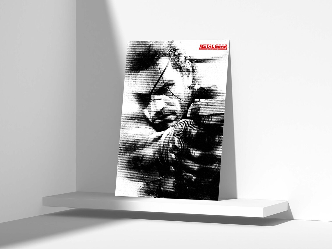 Metal Gear Solid Grunge Scans Art Poster Set of 3, Gaming Room Wall Art ...