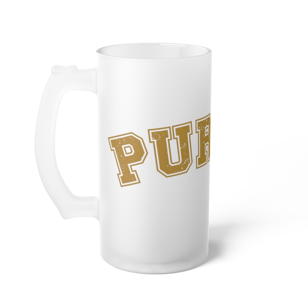 Purdue Frosted Glass Beer Mug CUSTOM AVAILABLE - Etsy