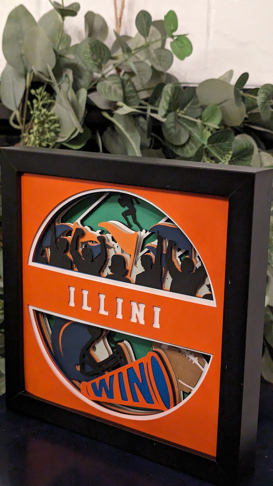Football 3D Layered Paper Shadow Box Frame - Etsy