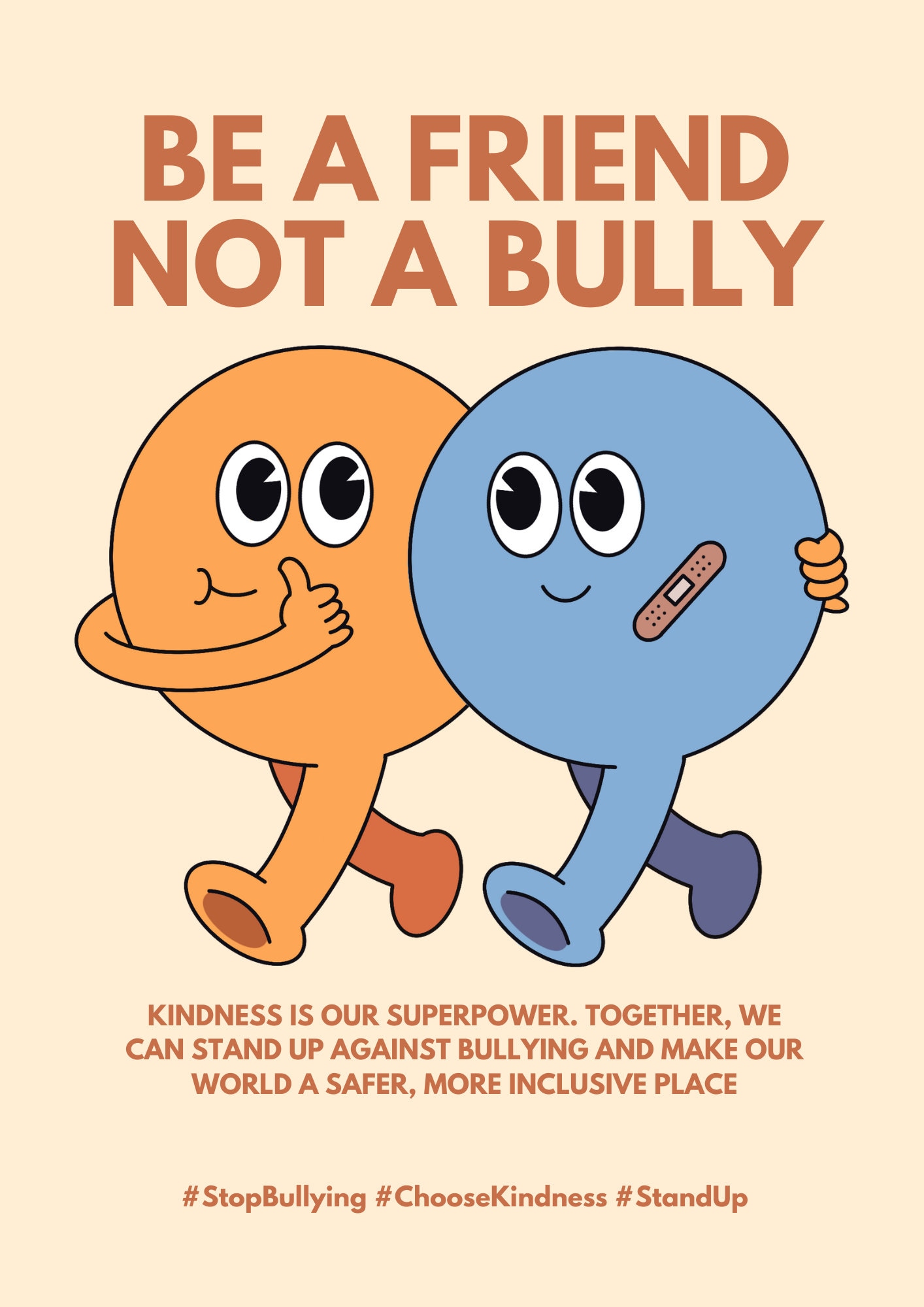 Be A Friend, Not A Bully Poster - Etsy