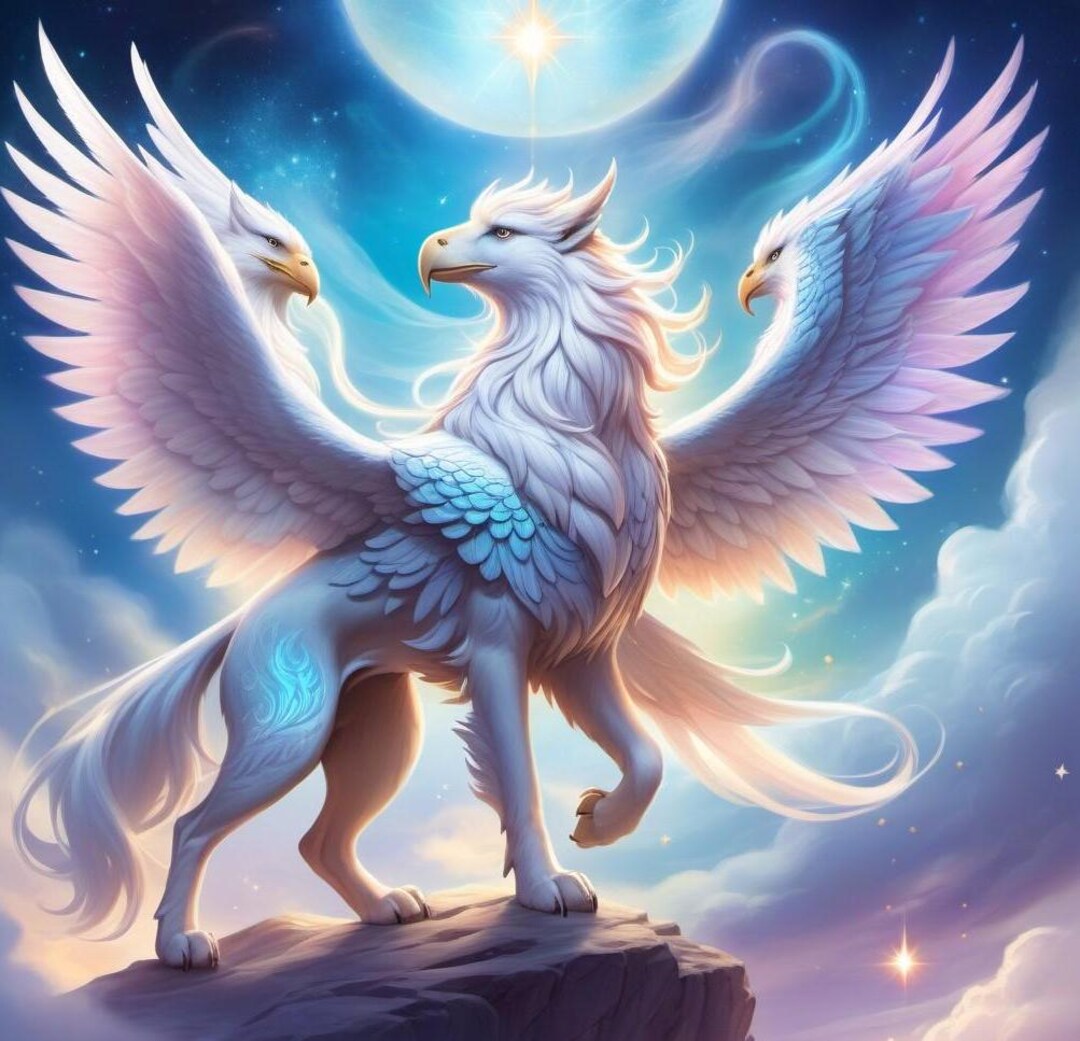 His Majesty Griffin Spirit Companion, Luminous Hybrid of Eagle and Lion ...