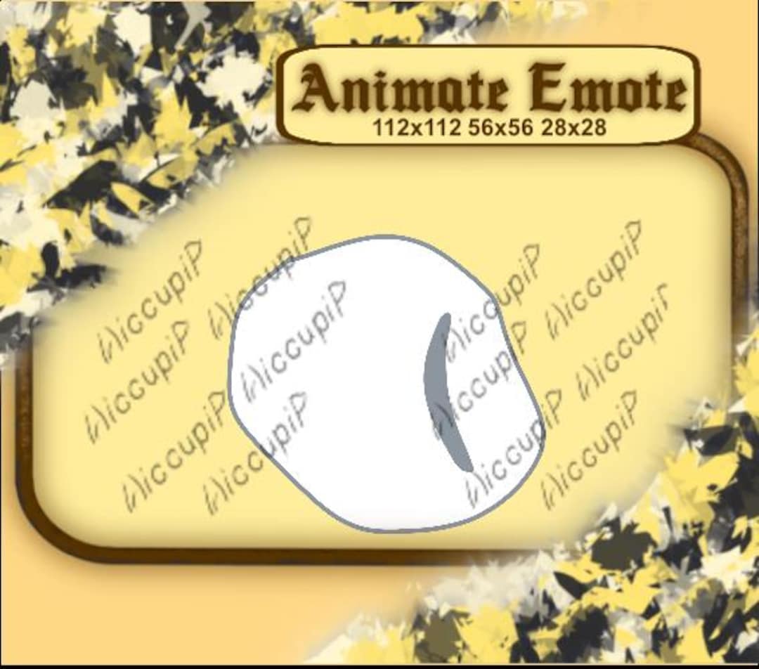 Snowball Splat Animated Emote - Twitch, Youtube, Discord - Etsy