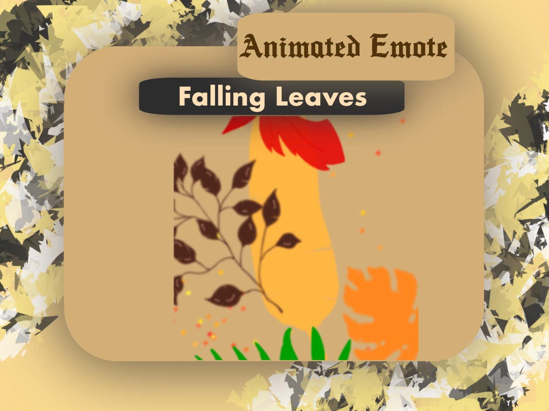 Falling Leaves Twitch Animated Emote - Etsy