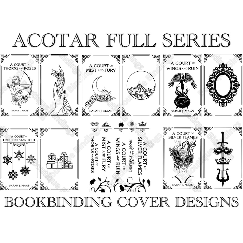 Acotar Book Binding Files - Etsy