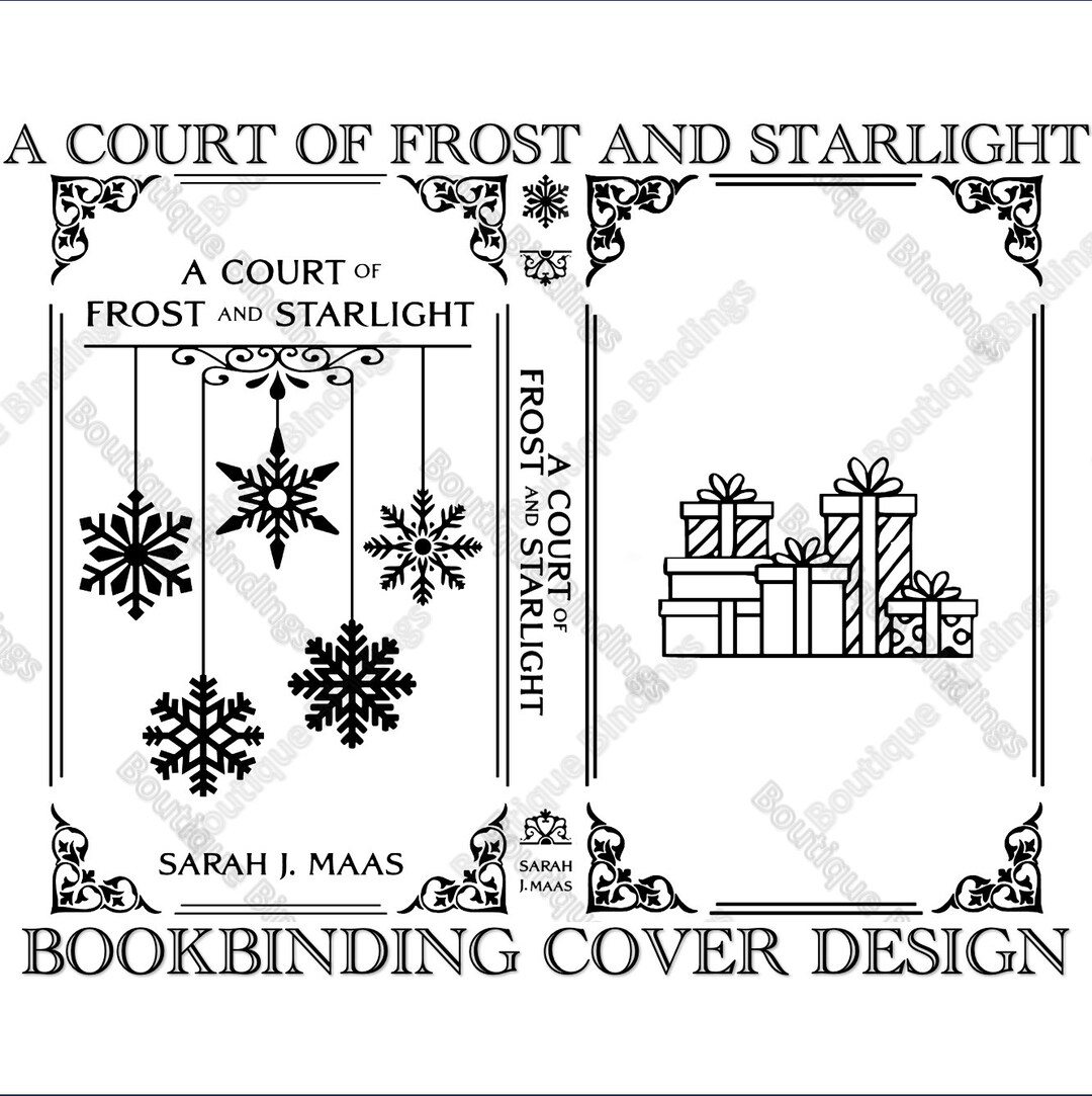 ACOFAS Bookbinding Cover Design SVG Files, Acourt of Frost and ...