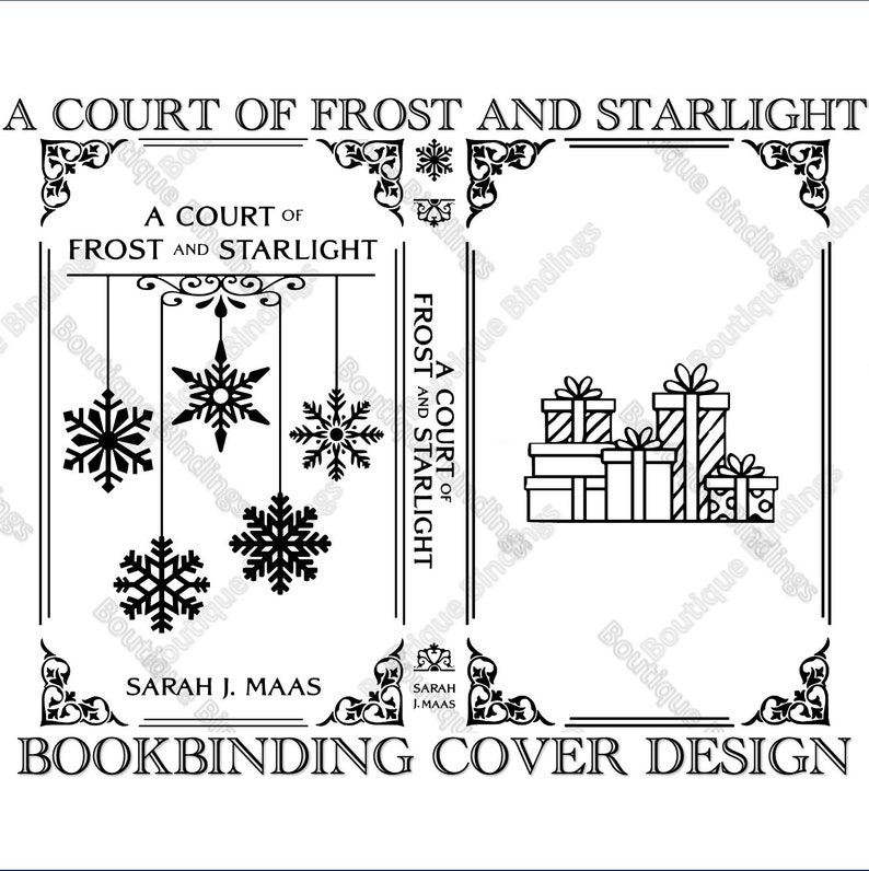 ACOFAS Bookbinding Cover Design SVG Files, Acourt of Frost and ...