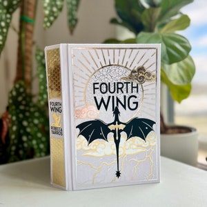 Fourth Wing Bookbinding Cover Design SVG Files, Vinyl Book Cover Design ...