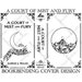 ACOMAF Bookbinding Cover Design SVG Files, a Court of Mist and Fury ...