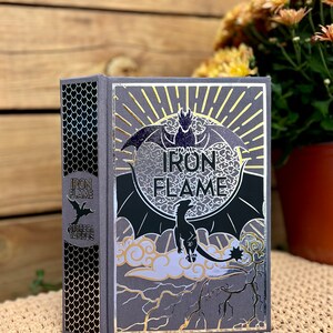 Iron Flame Bookbinding Cover Design SVG Files, Vinyl Book Cover Design ...