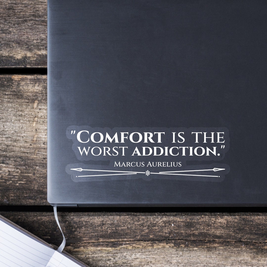 Stoic Decal | Stoicism | Challenge Comfort: the Stoic's View | Marcus ...