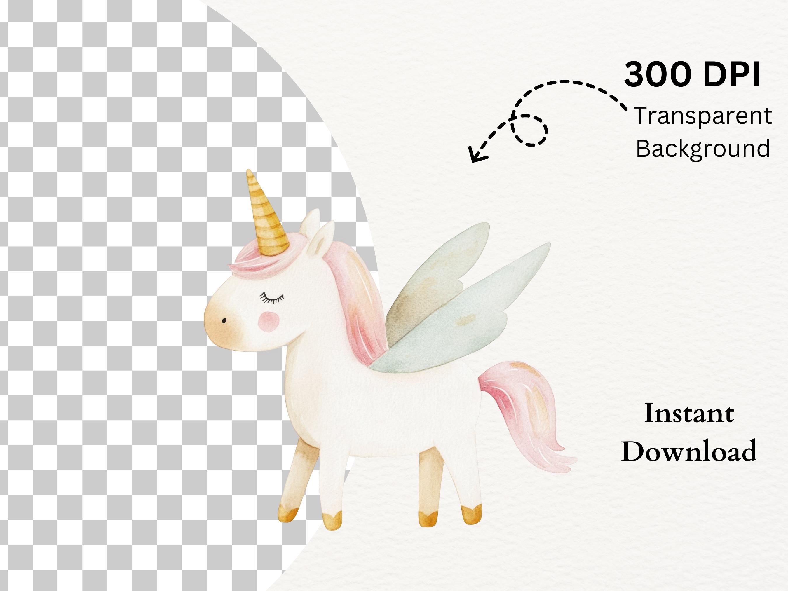 Cute Magical Fairytale Watercolor Clipart Bundle, Storybook Birthday ...