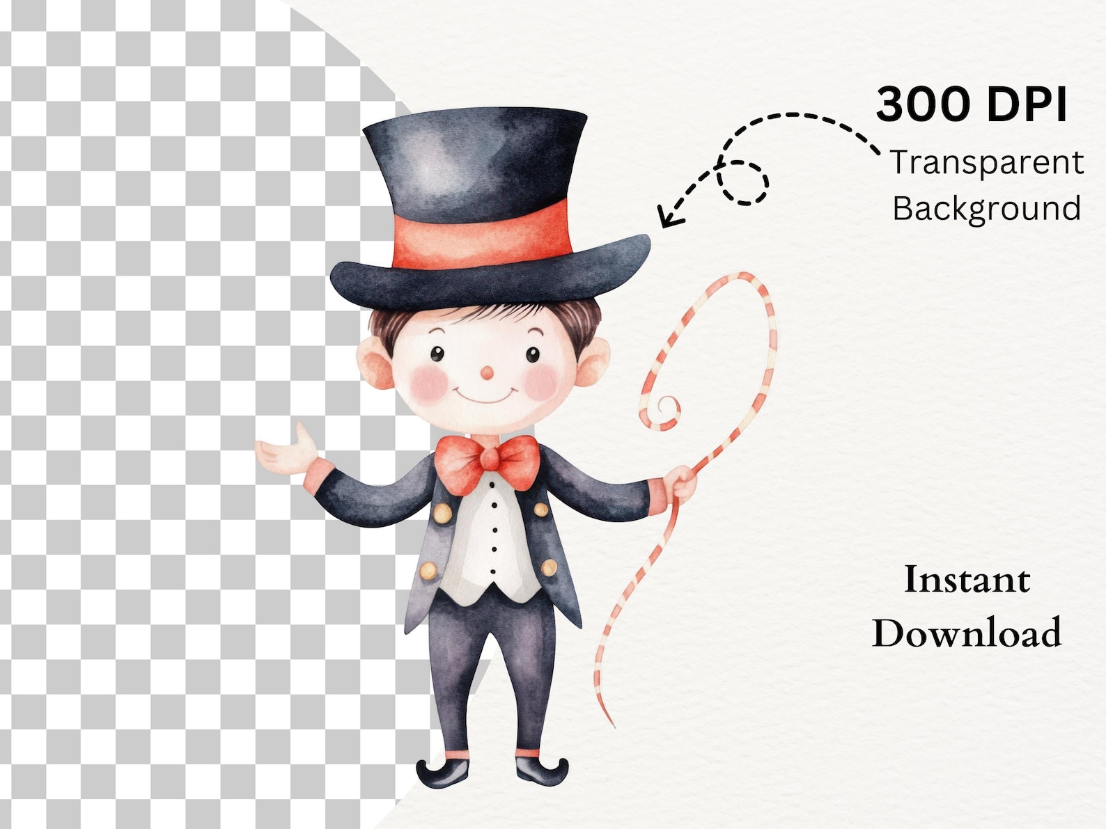 Cute Circus Watercolor Clipart Bundle, Adorable Carnival Animals ...