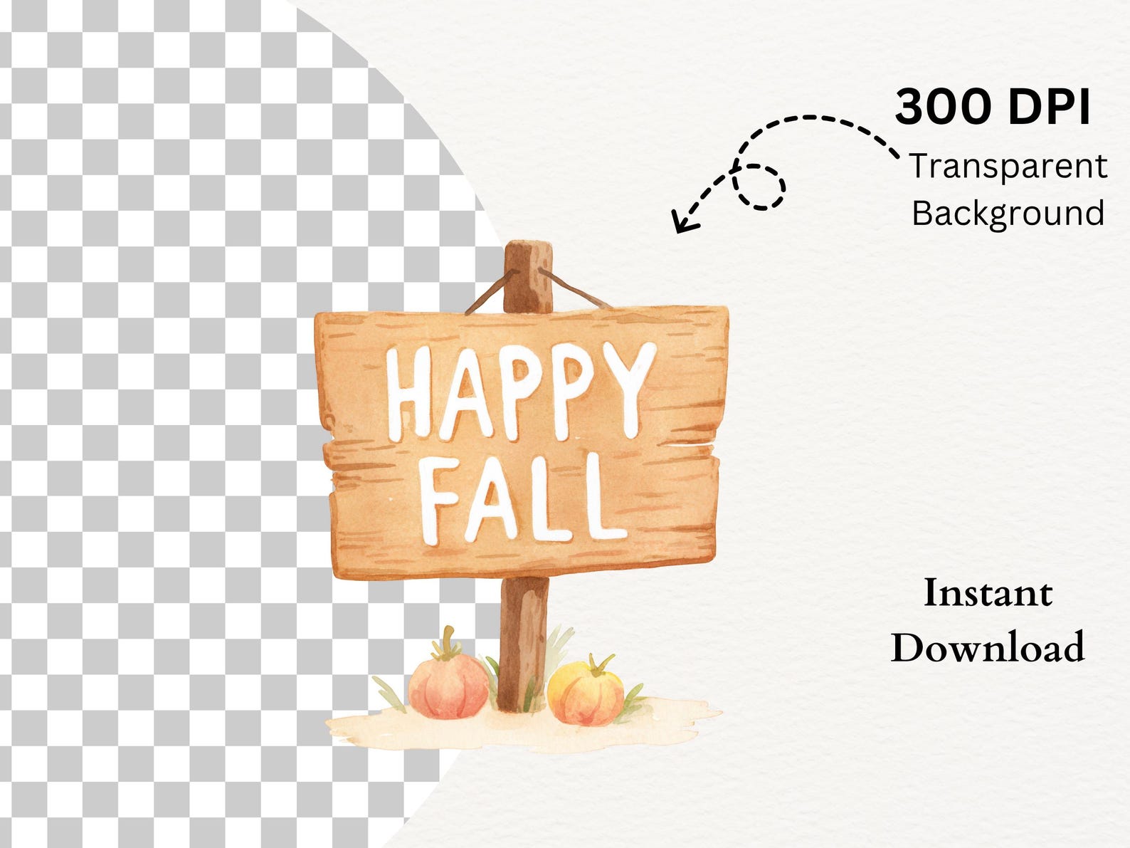 Cute Cozy Fall Watercolor Clipart Bundles, Printable Boho Autumn ...