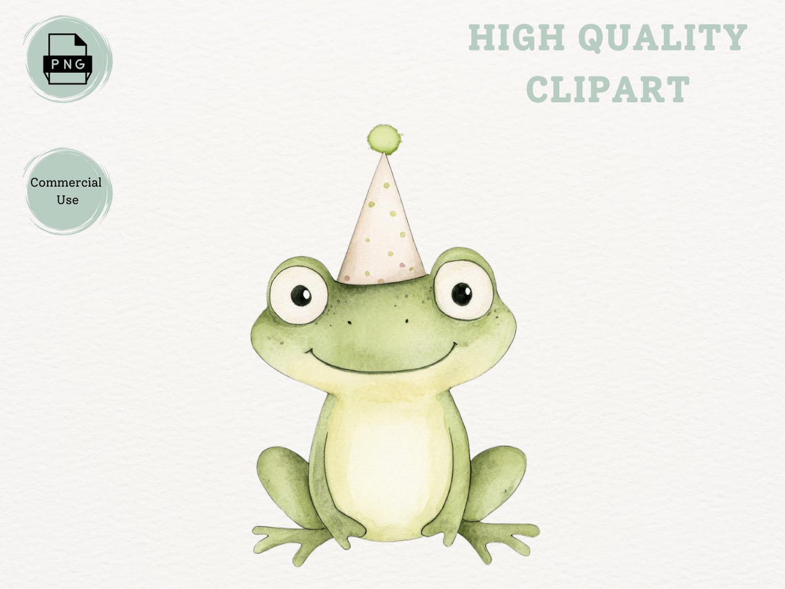 Cute Woodland Birthday Party Watercolor Clipart Bundle, Whimsical ...