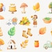 Cute Cozy Fall Watercolor Clipart Bundles, Printable Boho Autumn ...