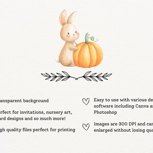 Cute Cozy Fall Watercolor Clipart Bundles, Printable Boho Autumn ...