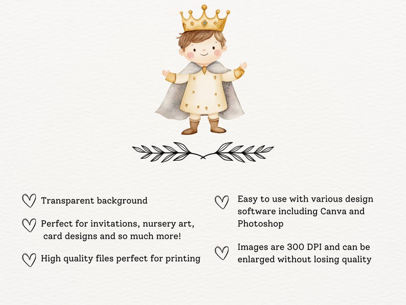 Cute Magical Fairytale Watercolor Clipart Bundle, Storybook Birthday ...