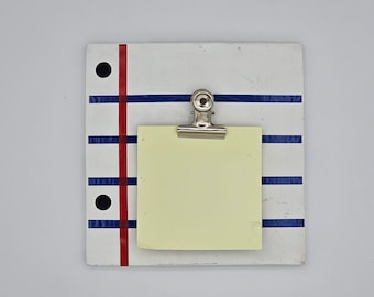 Sticky Note Holder Mini-clip Board, Magnetic Memo Holder Pink With ...