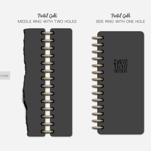 Digital Binder Rings in a Gold Structured Finish to Use in Digital ...