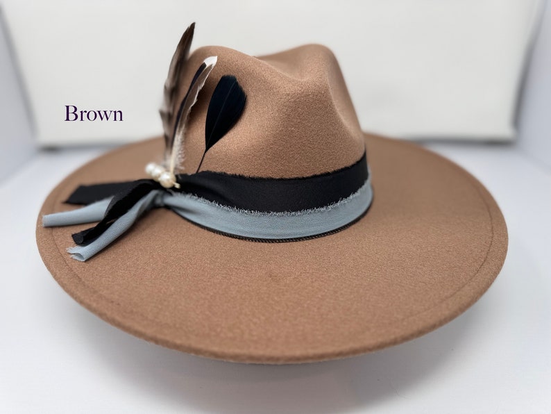 Feathered Fedora Hat - Etsy