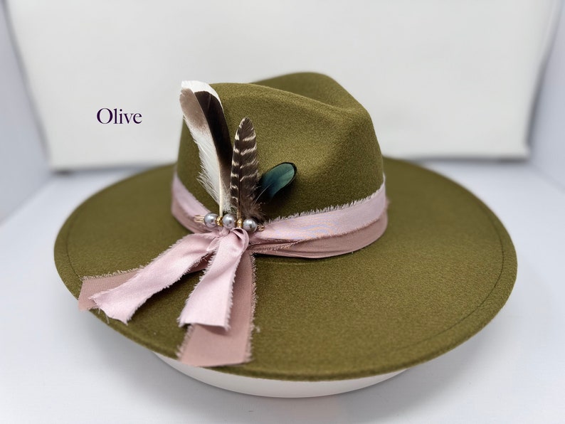 Feathered Fedora Hat - Etsy