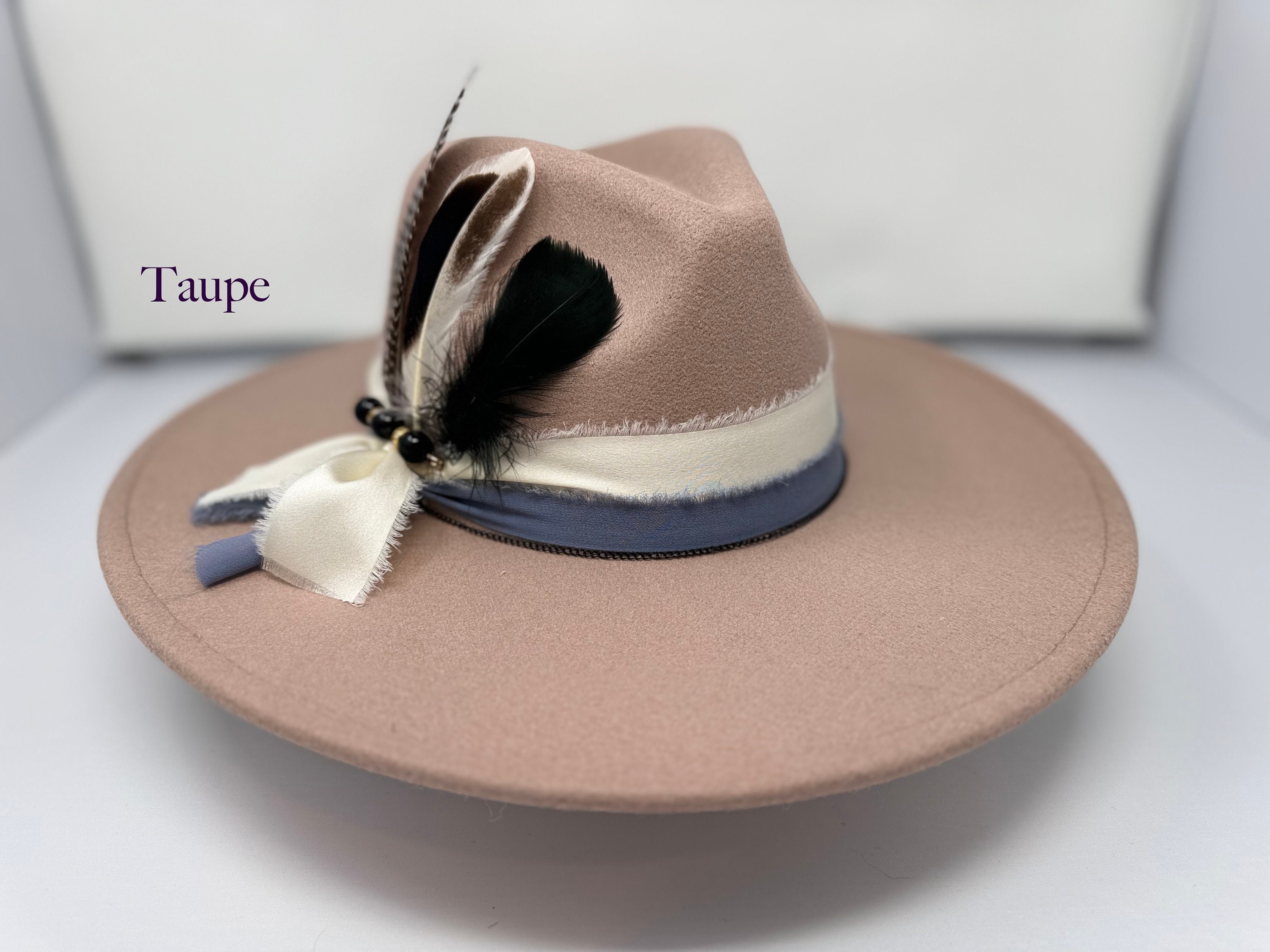 Feathered Fedora Hat - Etsy