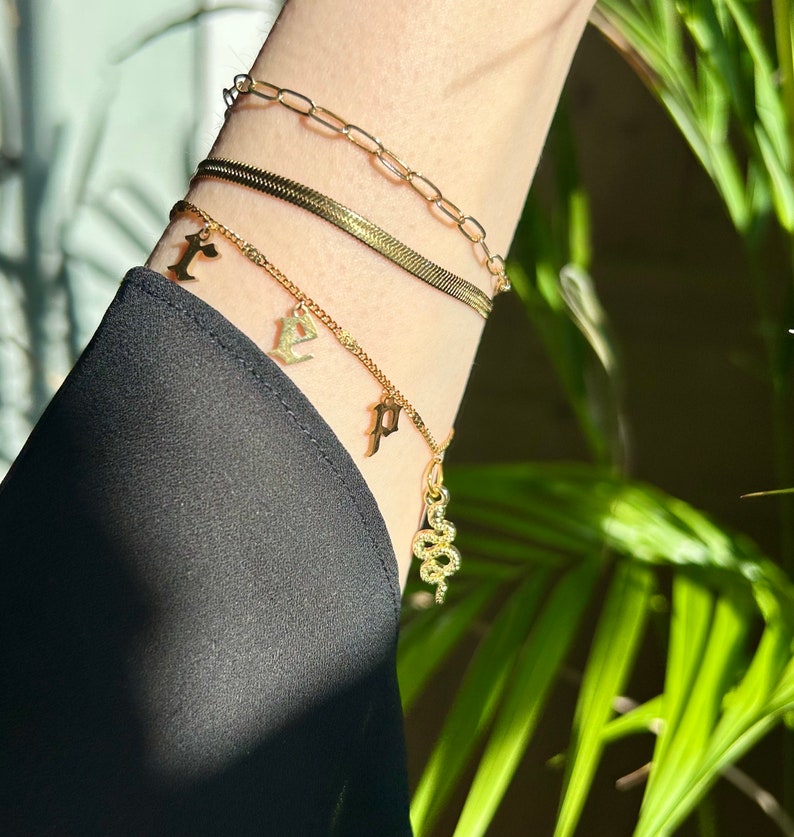 Rep TV Reputation Swiftie Gold Bracelet With Gold Charms - Etsy