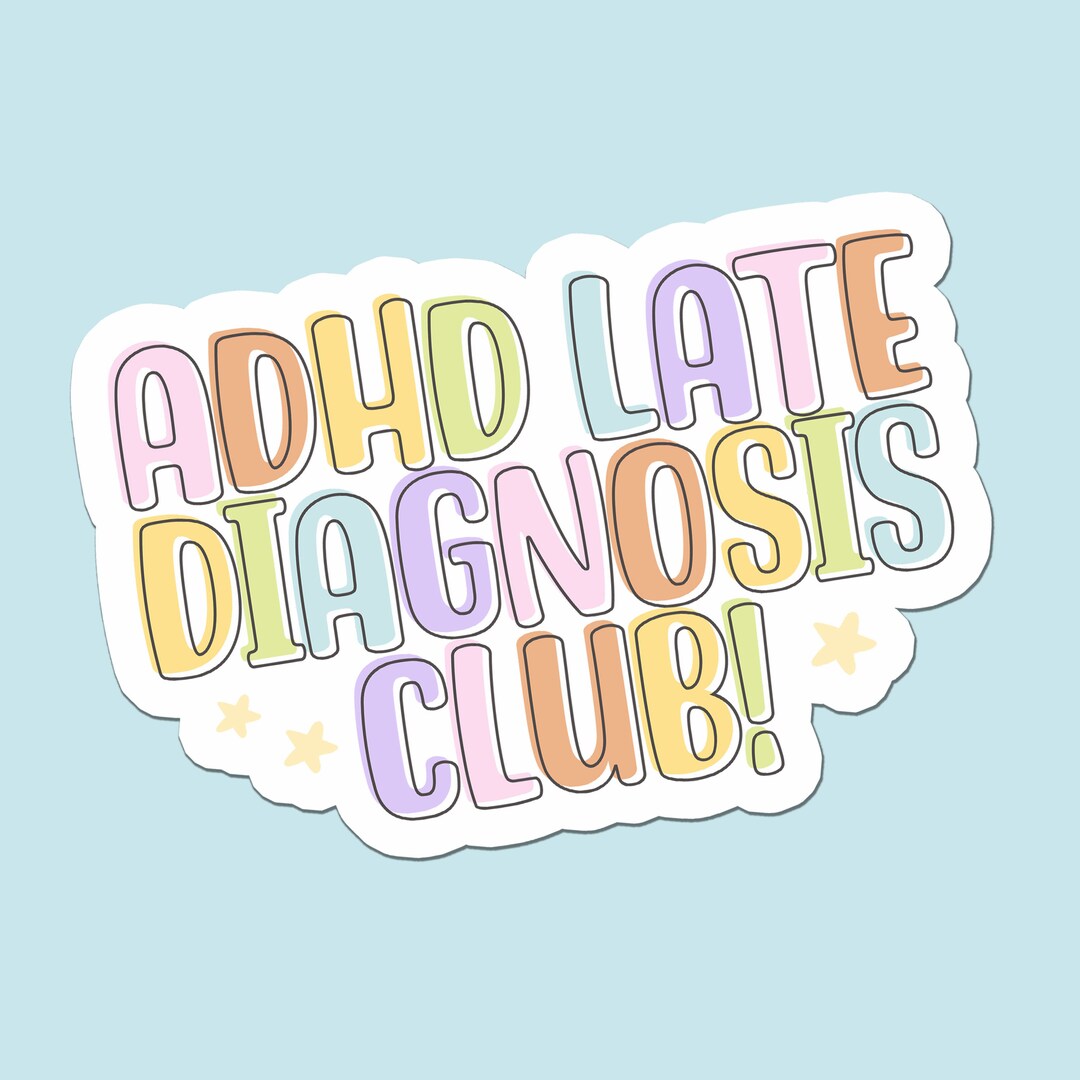 ADHD Vinyl Anxiety Mental Health Sticker Vinyl Sticker Vinyle Sticker ...