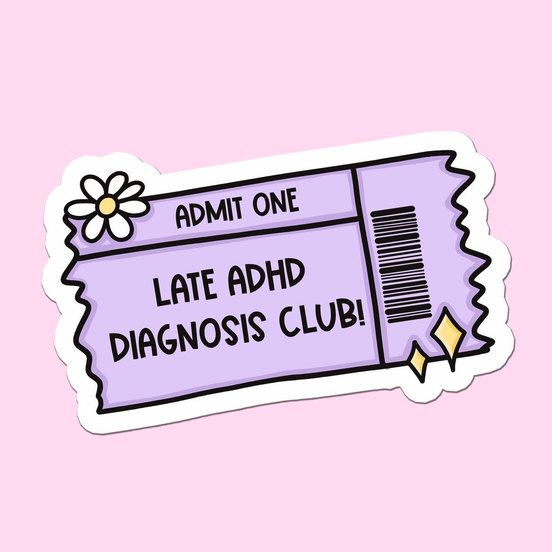 ADHD Vinyl Anxiety Mental Health Sticker Vinyl Sticker Vinyle Sticker ...